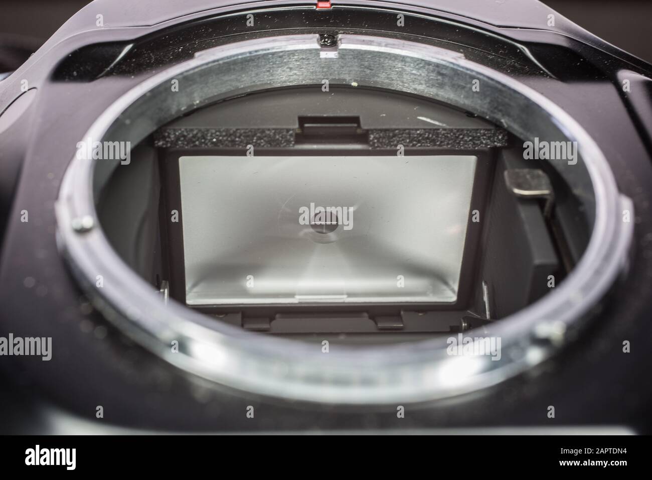 Mirror box of a photo camera Stock Photo - Alamy