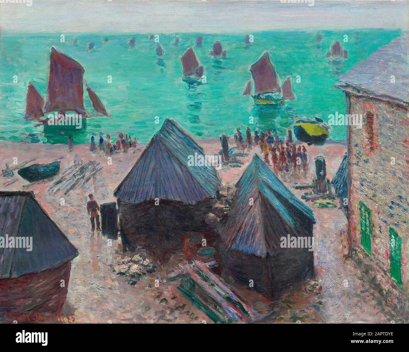 Vintage Claude Monet painting Stock Photo - Alamy