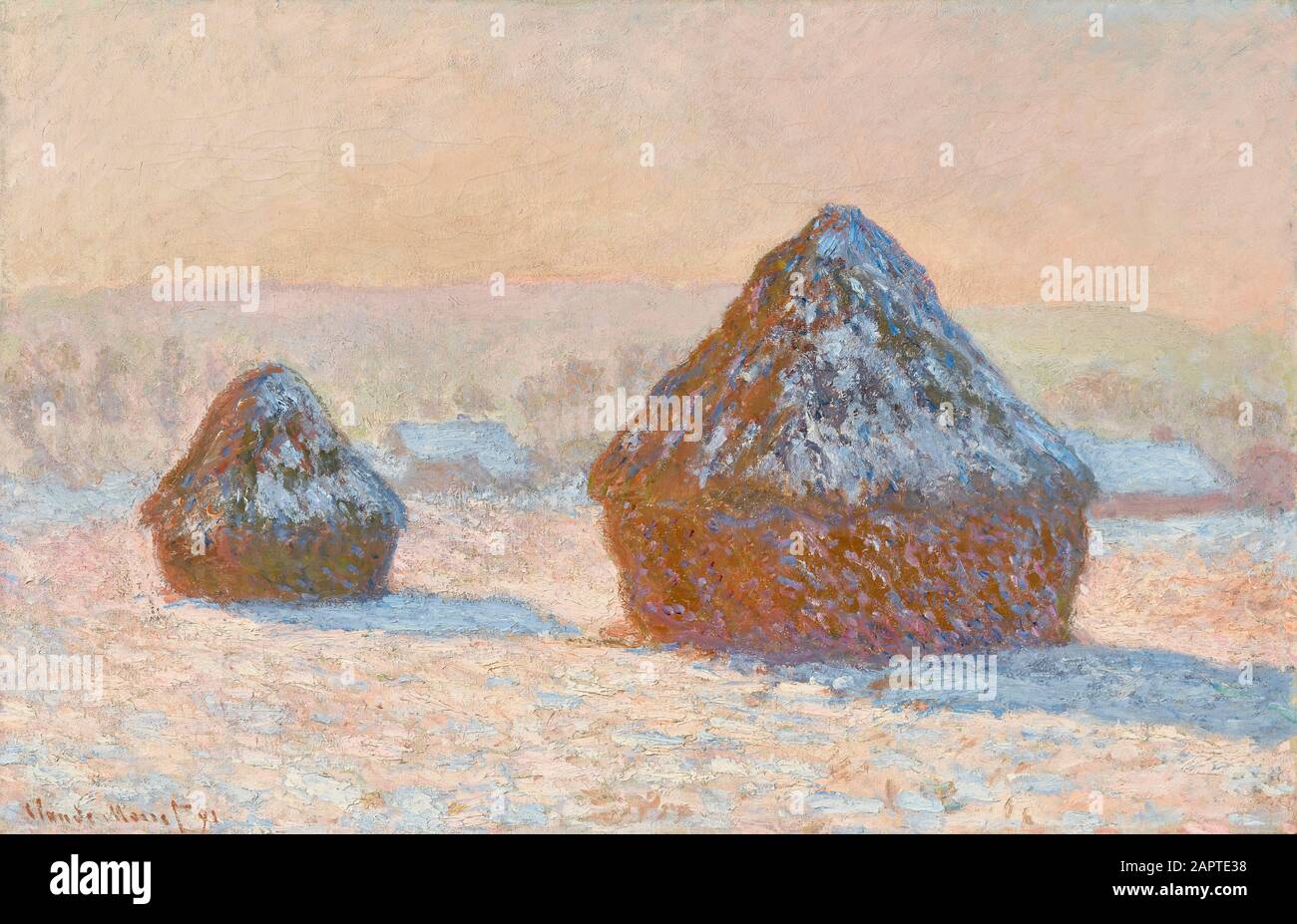 Vintage Claude Monet painting Stock Photo - Alamy