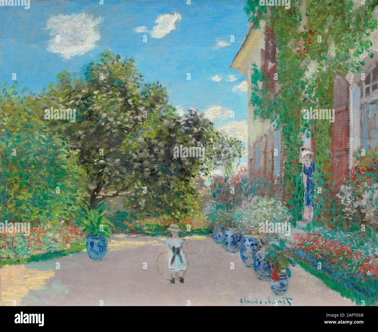 Vintage Claude Monet painting Stock Photo - Alamy