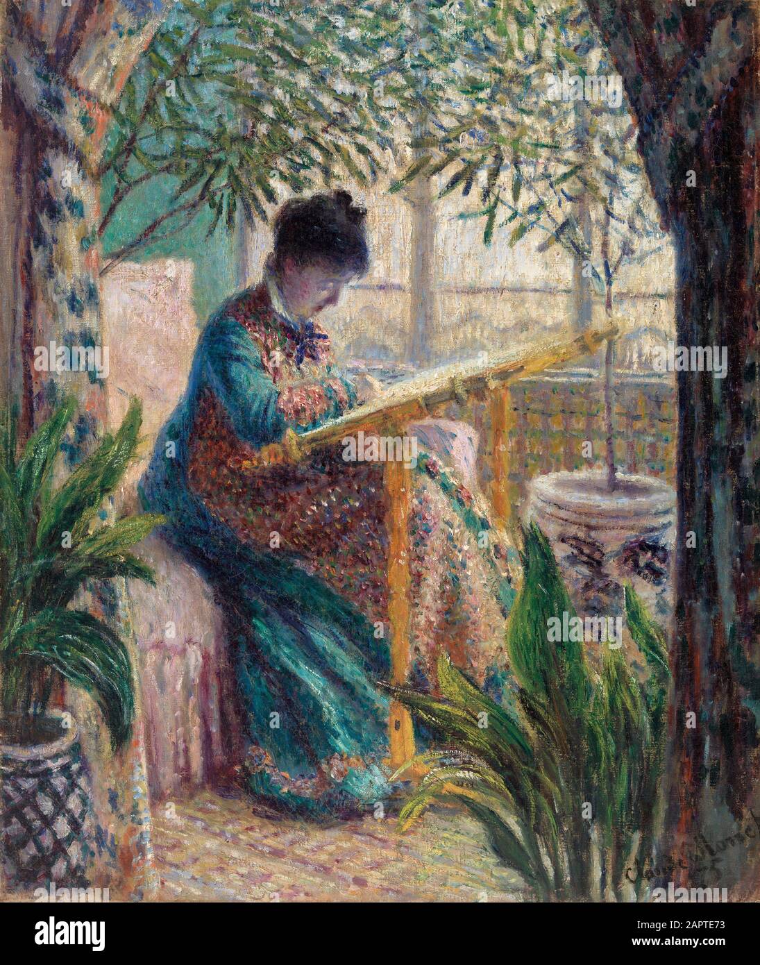 Vintage Claude Monet painting Stock Photo - Alamy