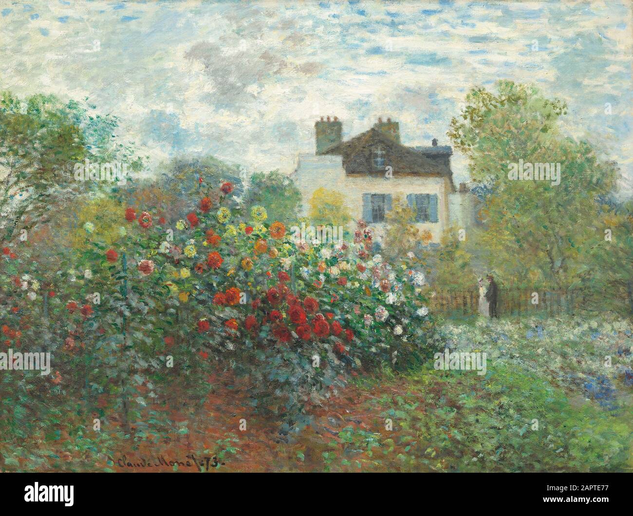 Vintage Claude Monet painting Stock Photo - Alamy