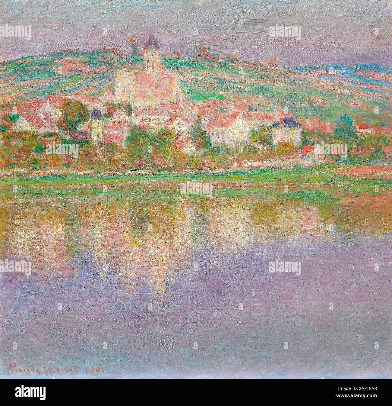 Vintage Claude Monet painting Stock Photo - Alamy