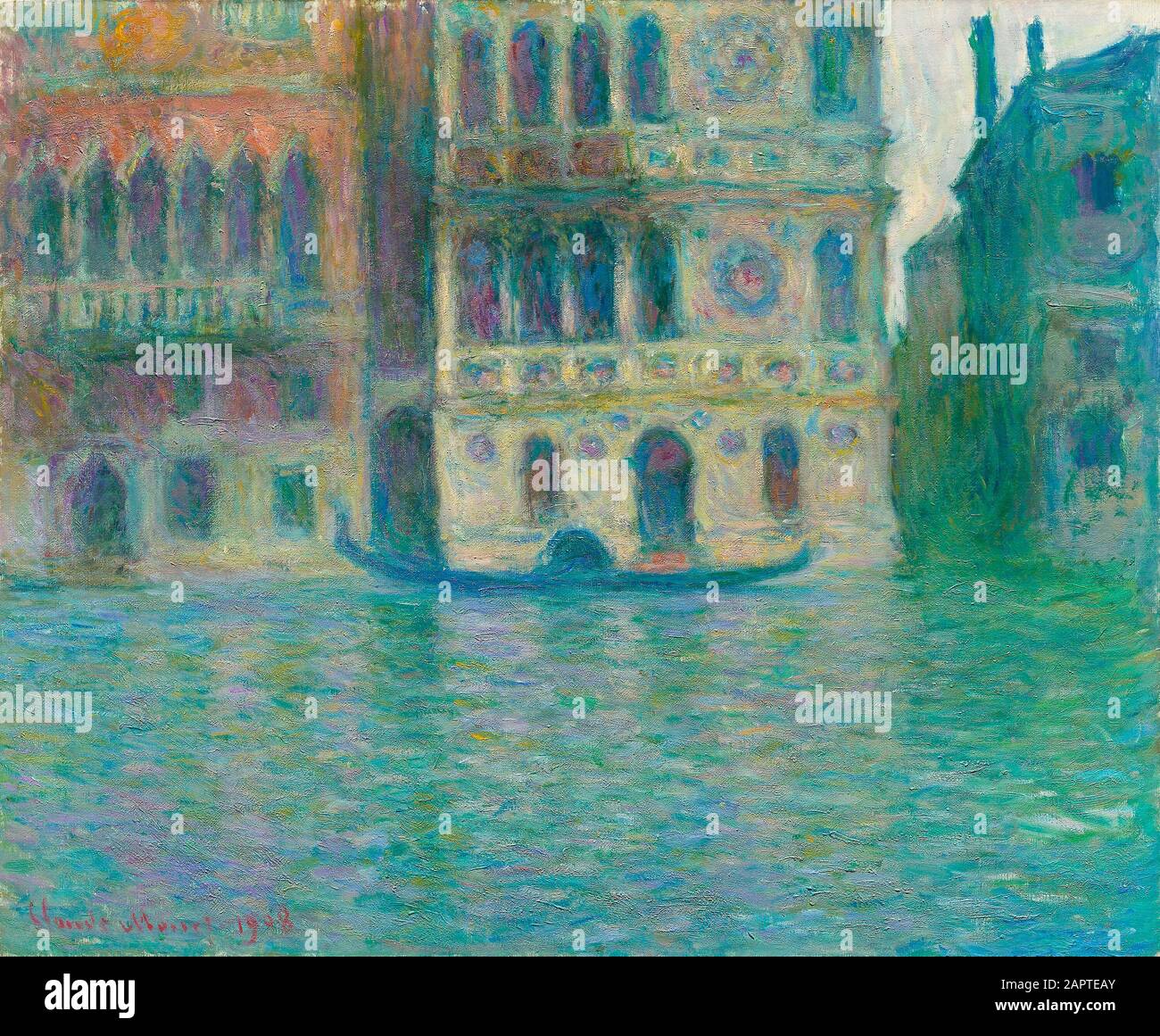 Vintage Claude Monet painting Stock Photo - Alamy