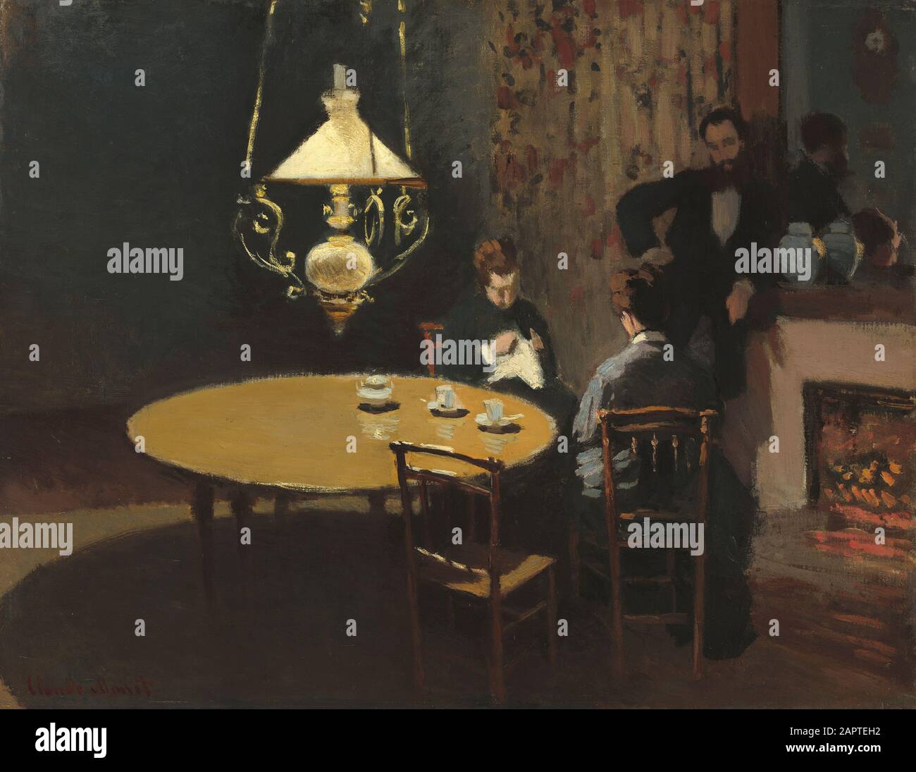 Vintage Claude Monet painting Stock Photo - Alamy
