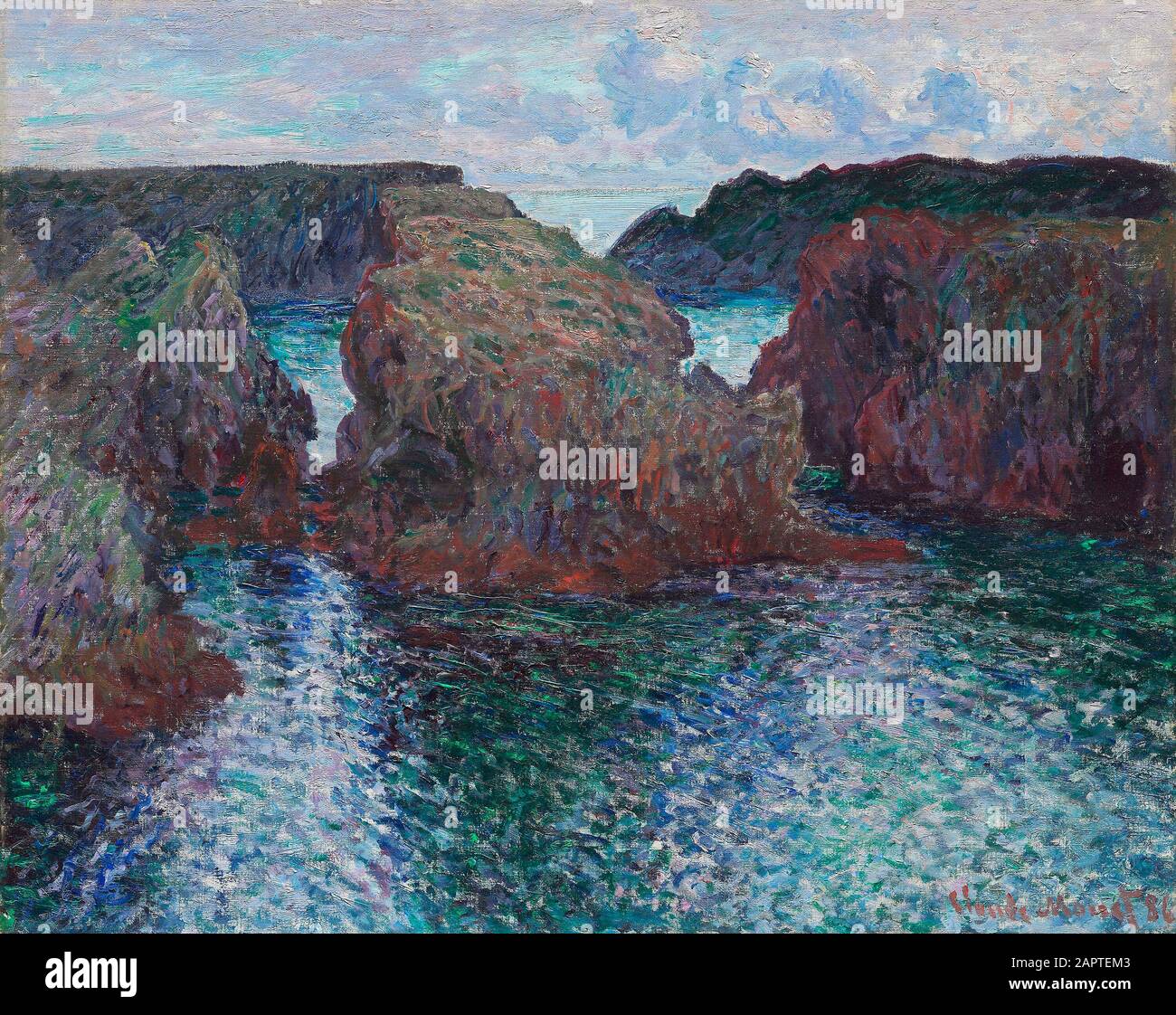 Vintage Claude Monet painting Stock Photo - Alamy