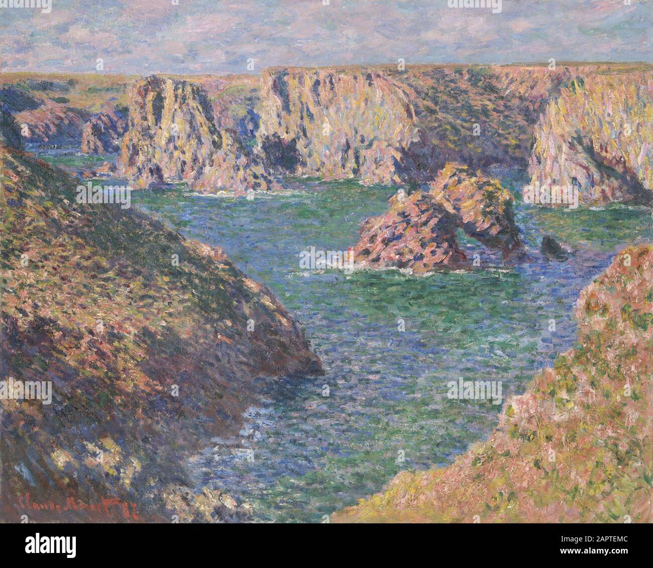 Vintage Claude Monet painting Stock Photo - Alamy