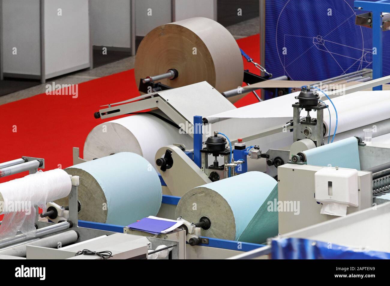 Big rolls of paper prepared for printing Stock Photo - Alamy