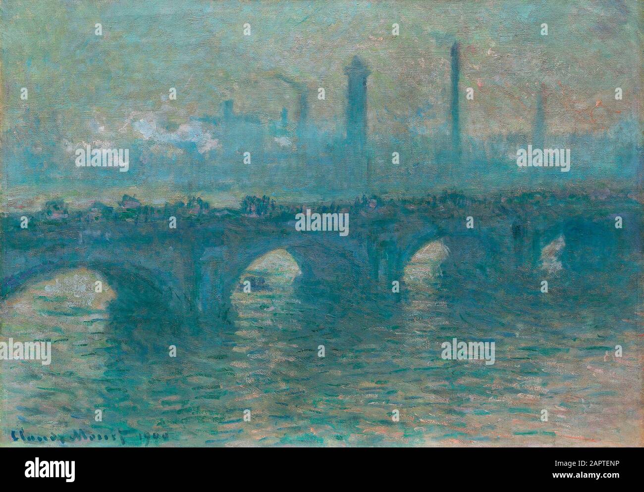 Vintage Claude Monet painting Stock Photo - Alamy