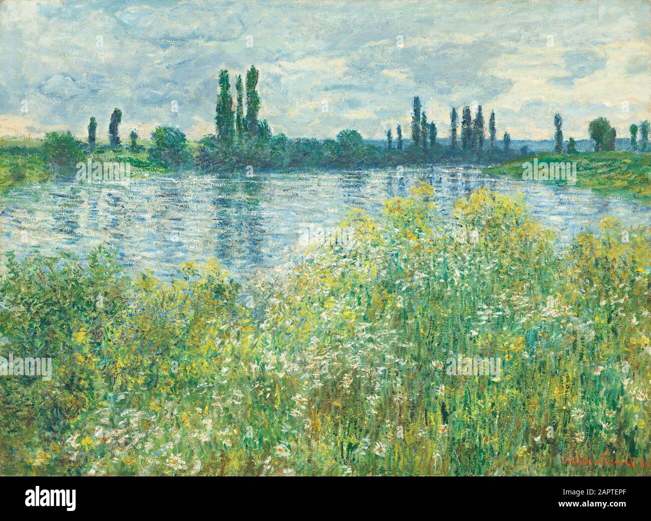 Vintage Claude Monet painting Stock Photo - Alamy