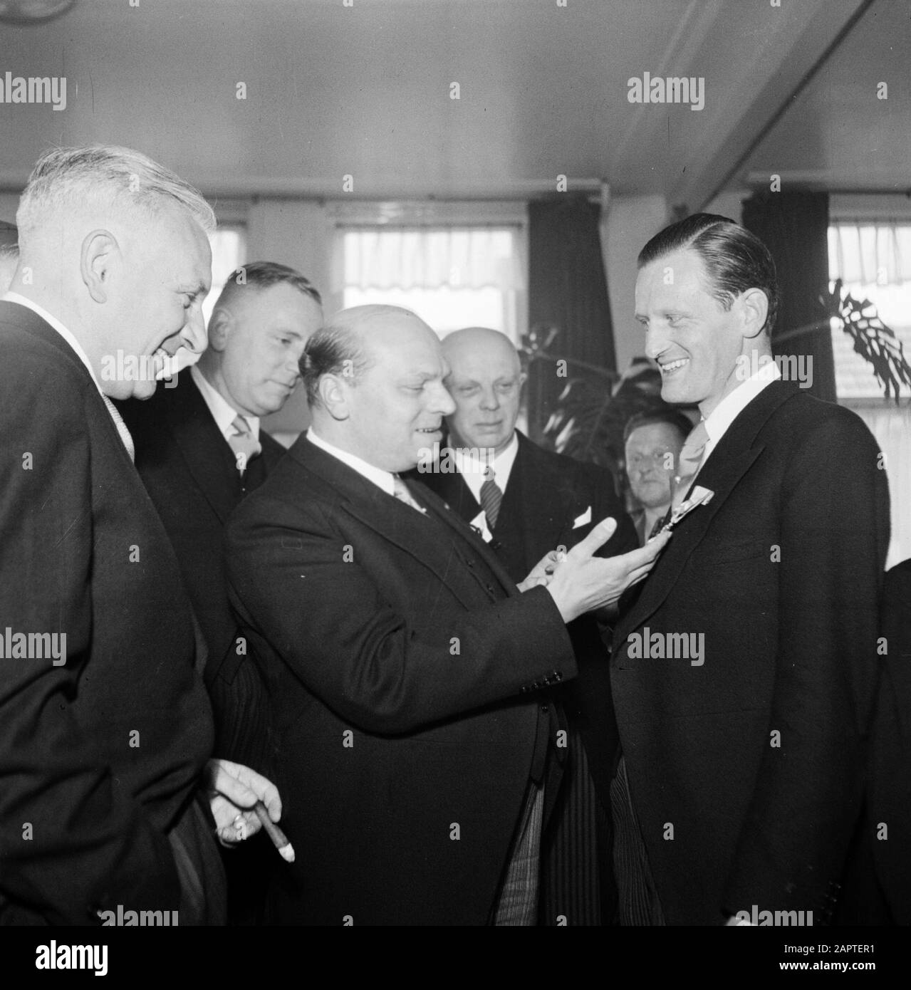 50th anniversary cigar factory Karel I Eindhoven Group men looks at the ...