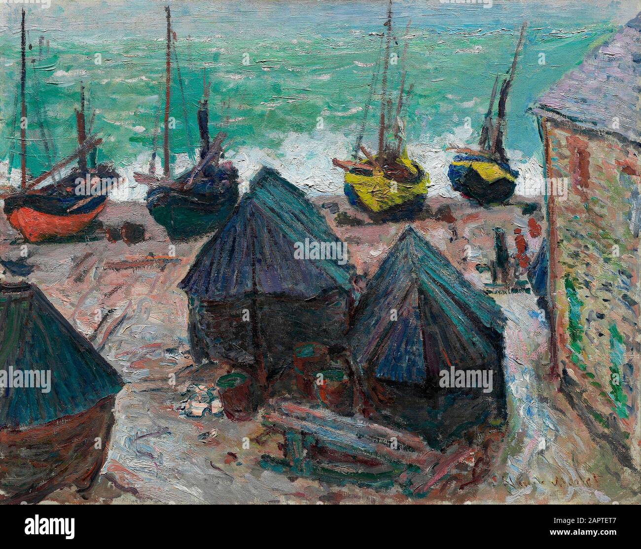 Vintage Claude Monet painting Stock Photo - Alamy
