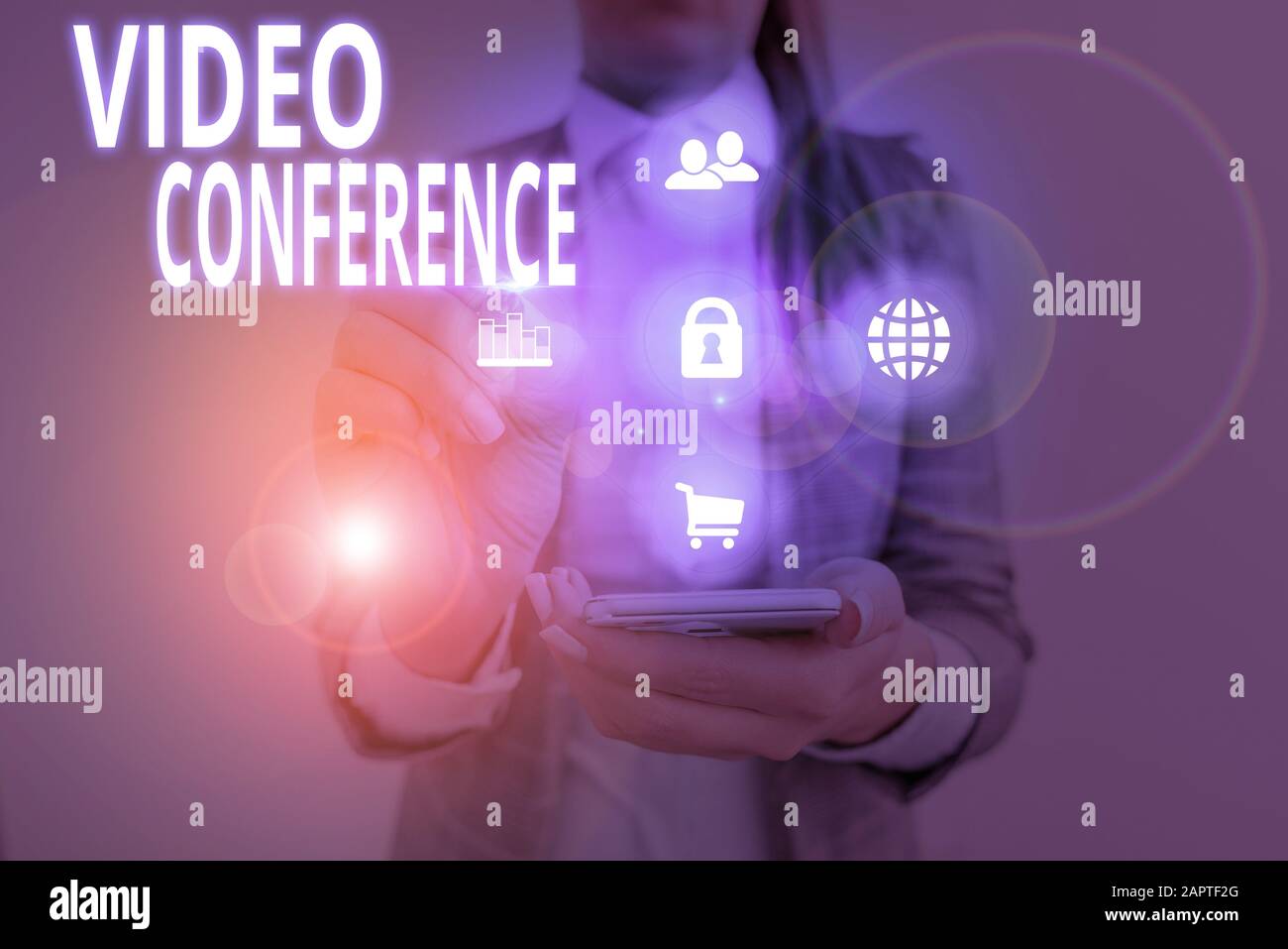 Handwriting text Video Conference. Conceptual photo showing in remote ...