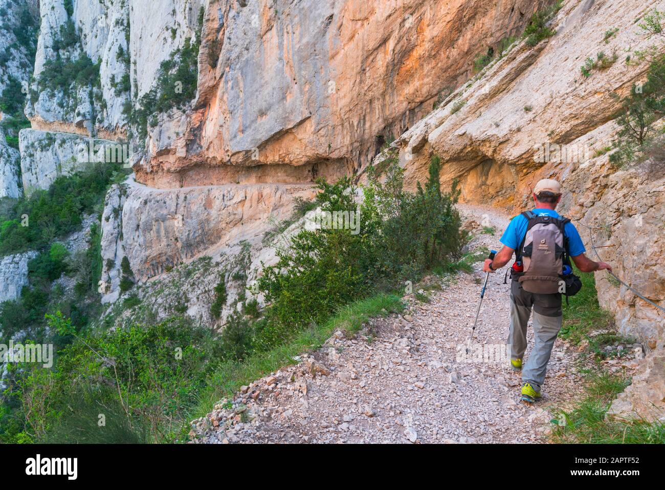 Hiking, Montrebei Gorge, Congost de Mont Rebei, Noguera Ribagorzana ...