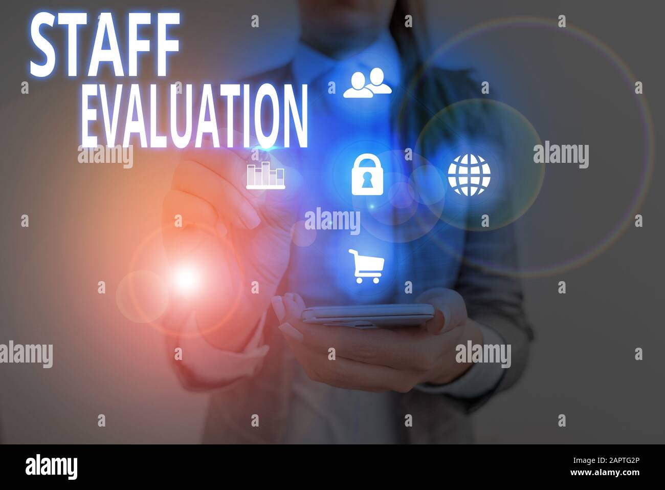 Handwriting text Staff Evaluation. Conceptual photo assessment and ...