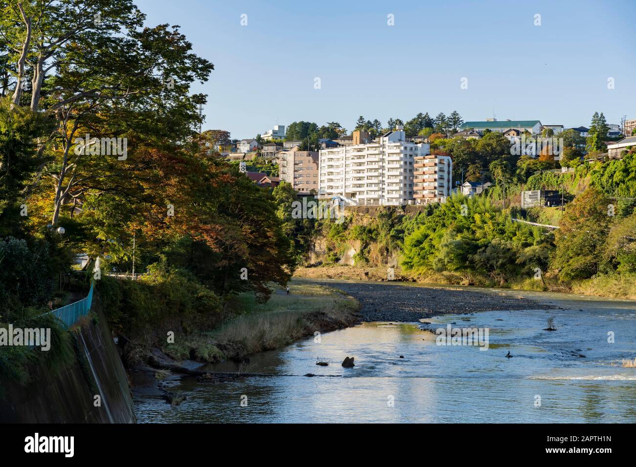 Morning cityscape of Sendai downtown at Japan Stock Photo - Alamy