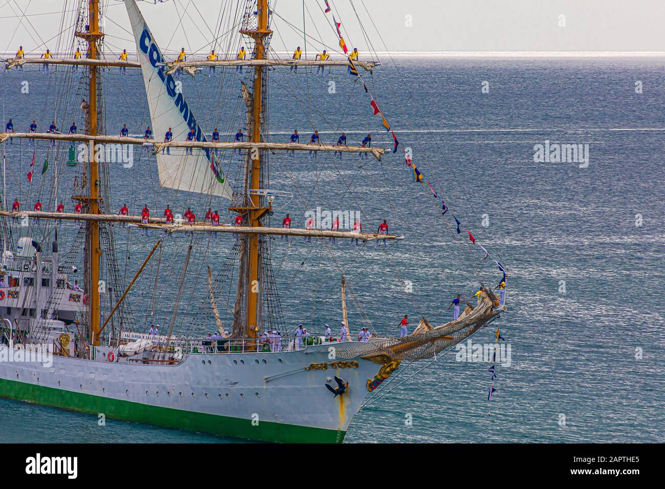 Columbia Navy Tall Ship Stock Photo - Alamy