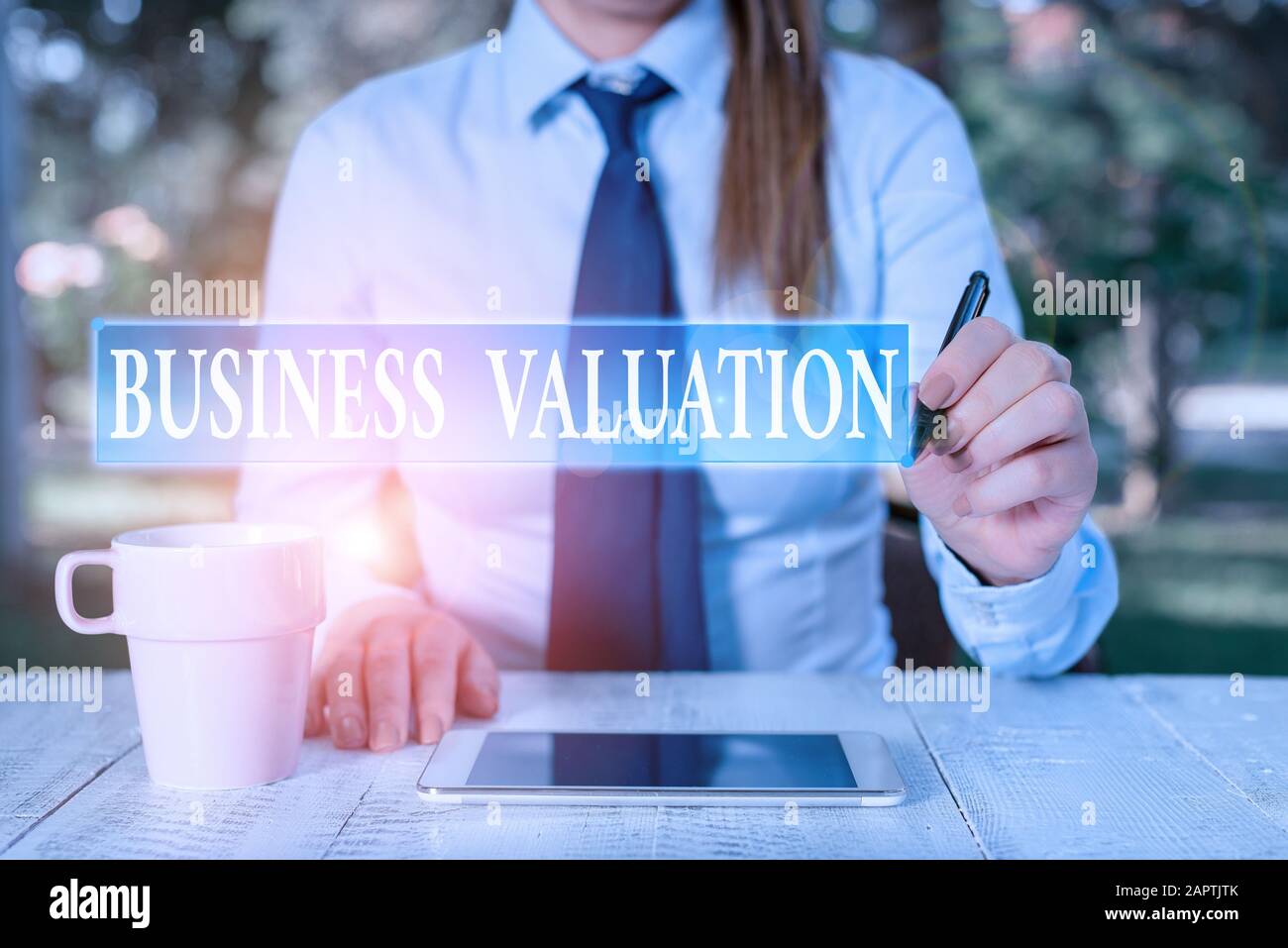 Conceptual hand writing showing Business Valuation. Concept meaning ...