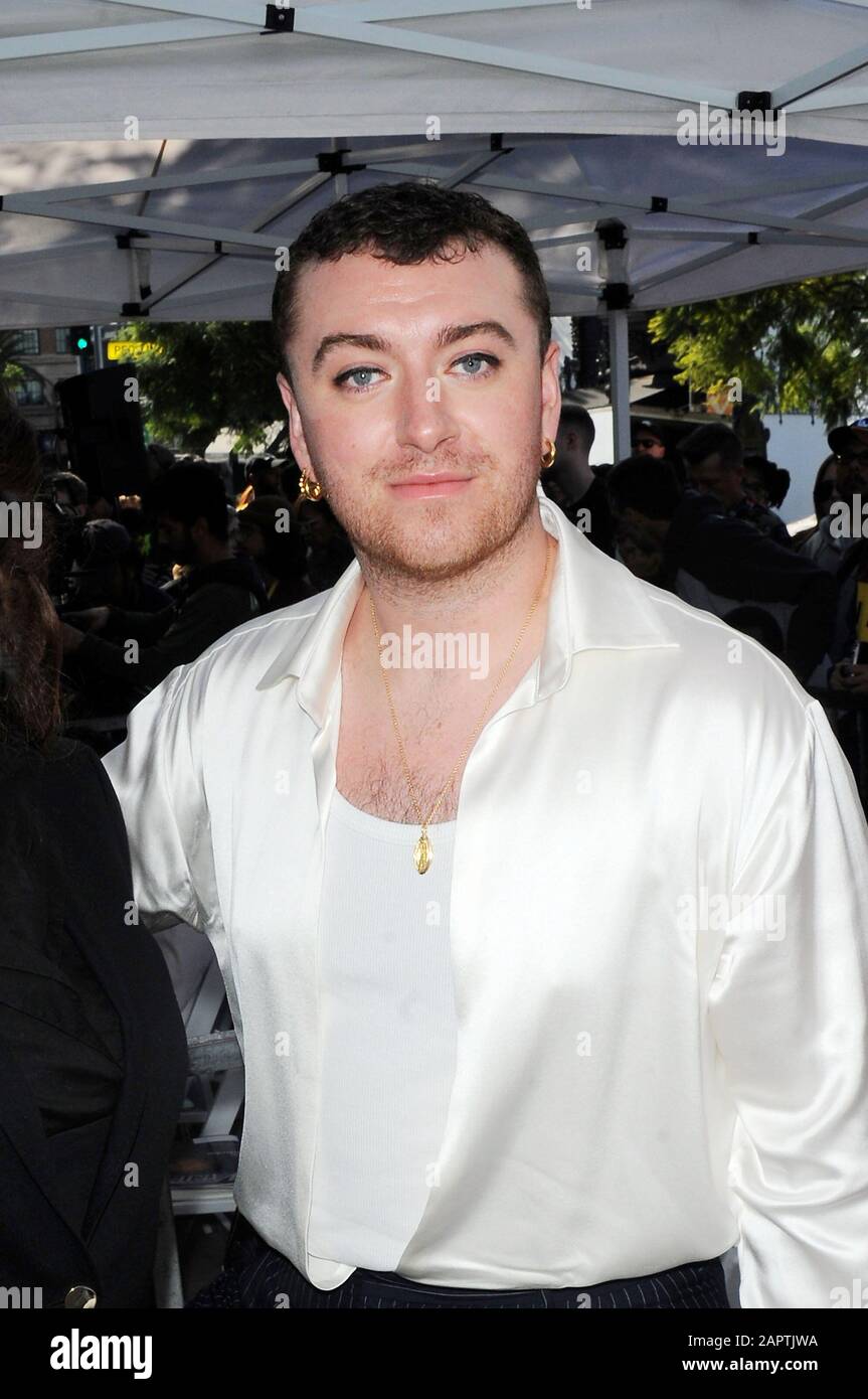 Los Angeles, CA. 23rd Jan, 2020. Sam Smith at the induction ceremony ...