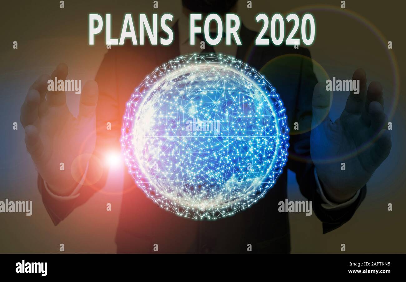 Word writing text Plans For 2020. Business photo showcasing an ...