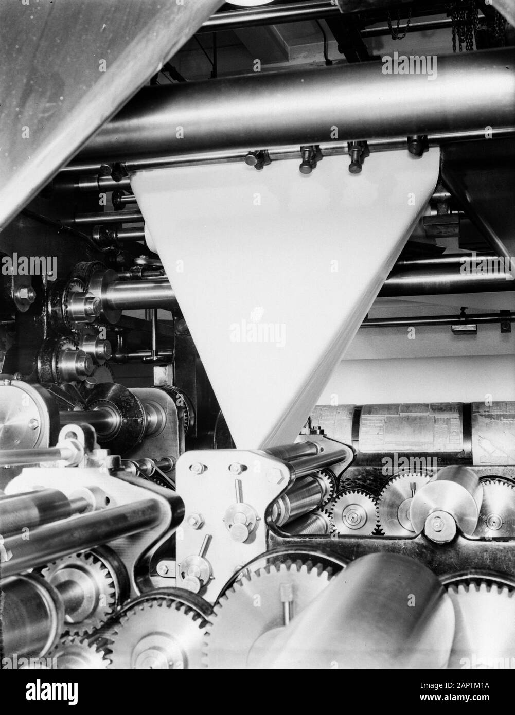 Newspaper printing works preparation and printing presses The paper ...