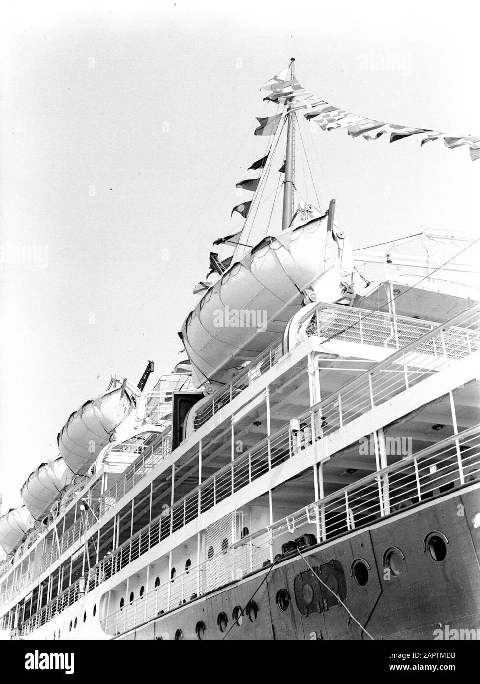 Cruise ship seen from Black and White Stock Photos & Images - Alamy