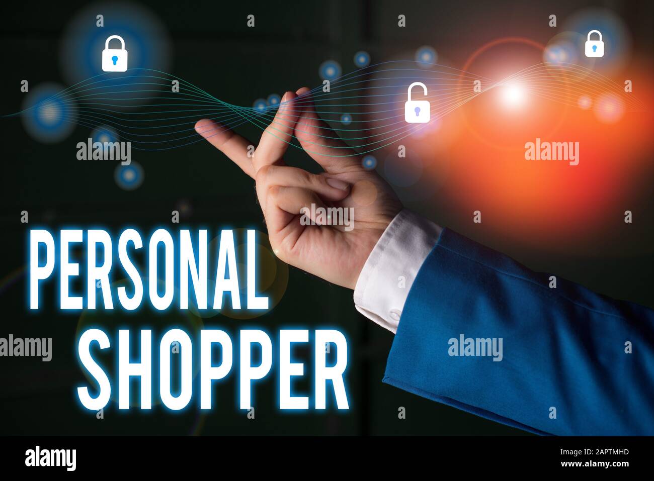 Text sign showing Personal Shopper. Business photo text individual who ...