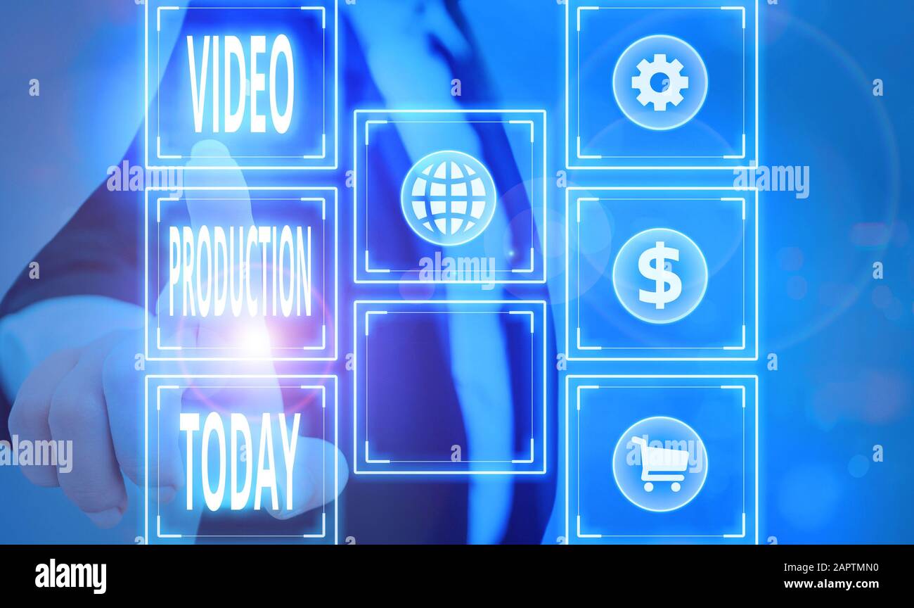 Handwriting text Video Production. Conceptual photo process of ...