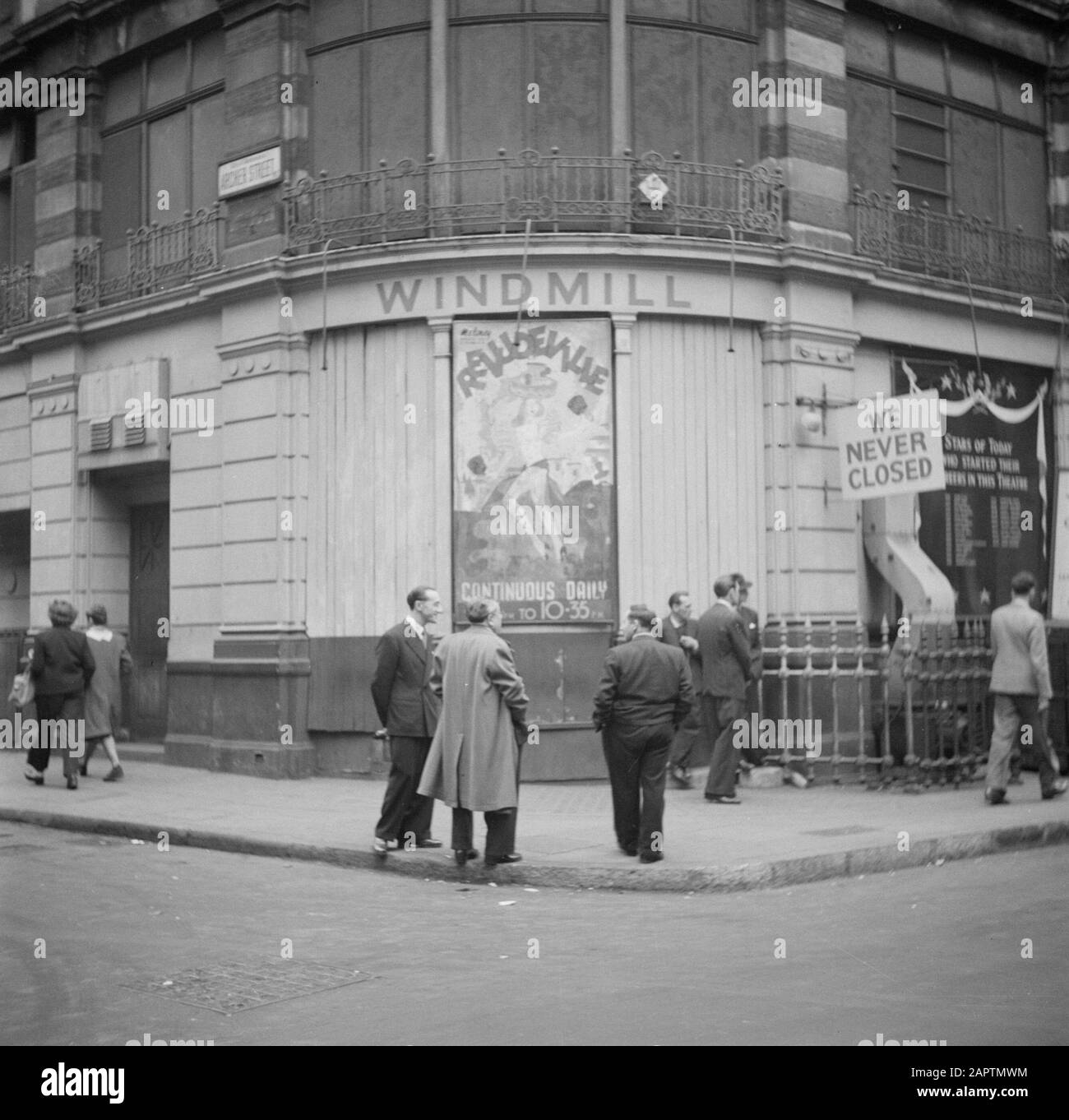 The windmill soho Black and White Stock Photos & Images - Alamy
