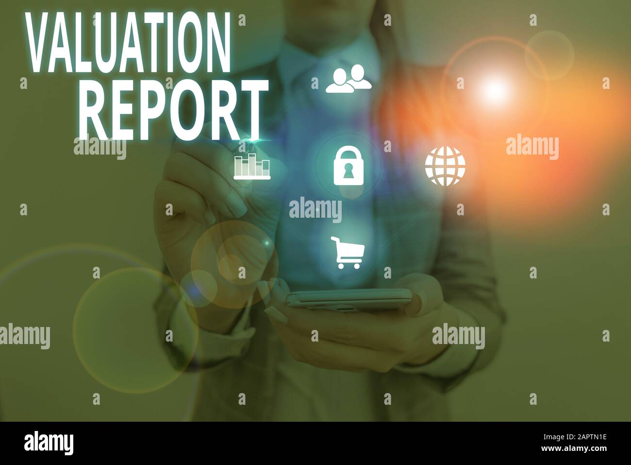 Handwriting Text Valuation Report Conceptual Photo Process Of Determining The Current Worth Of