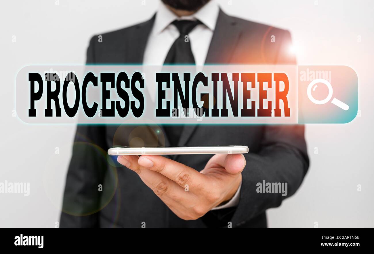 Conceptual hand writing showing Process Engineer. Concept meaning ...