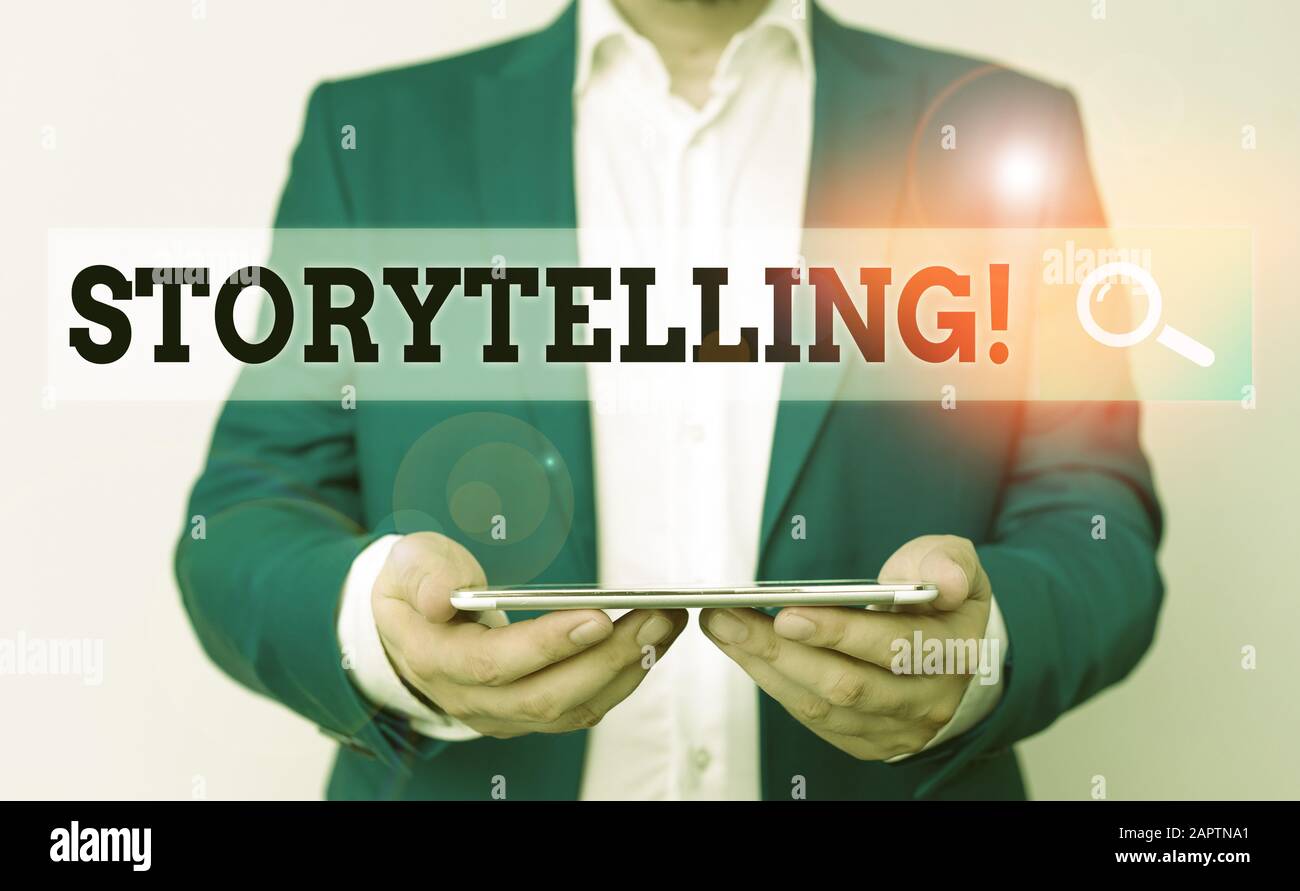 Word writing text Storytelling. Business photo showcasing activity ...