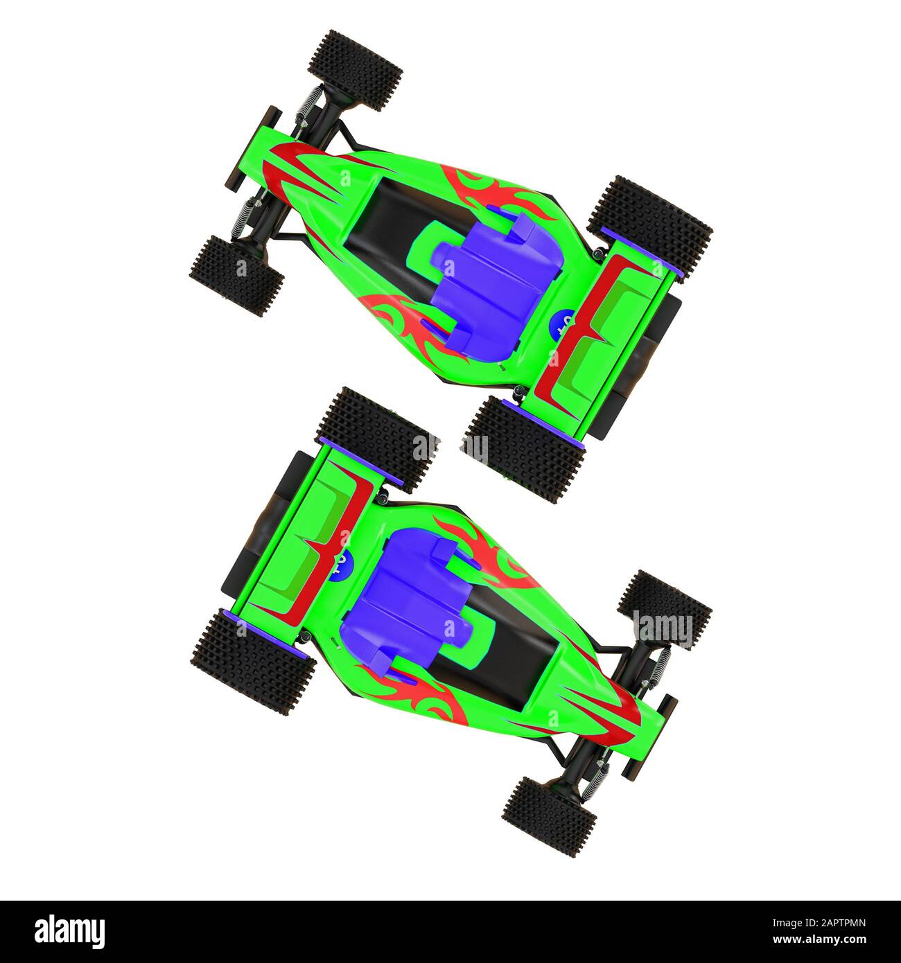 Racing car with remote control isolated background 3d Stock Photo - Alamy