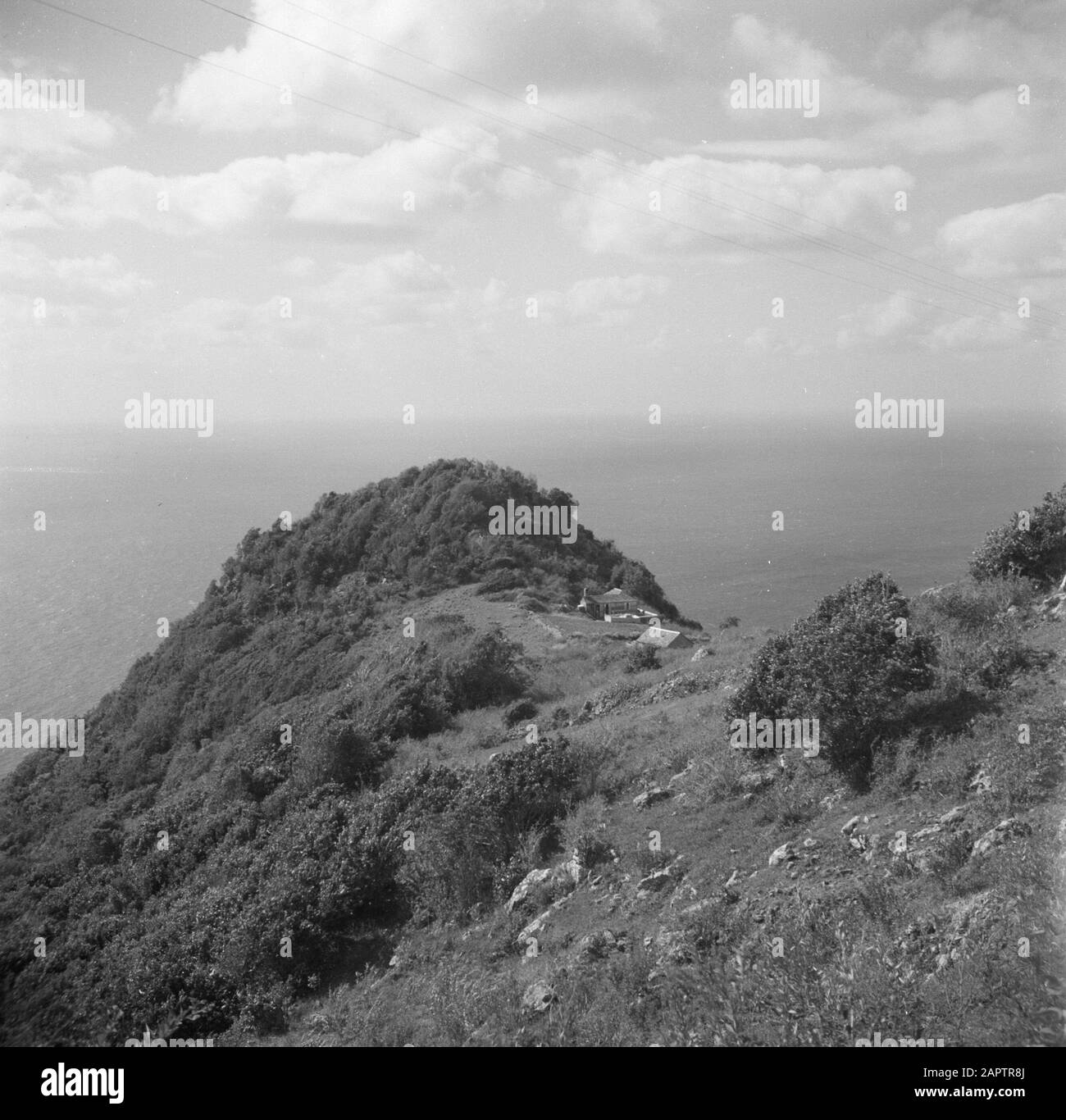 Saba caribbean island netherlands Black and White Stock Photos & Images ...