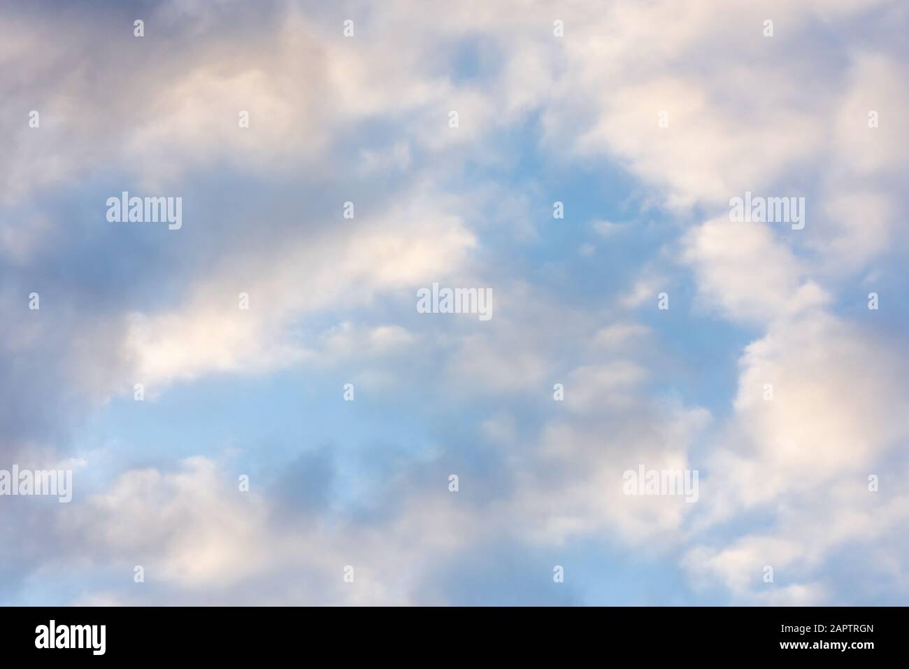 shining bright sky with clouds and glare from the sun's rays Stock ...