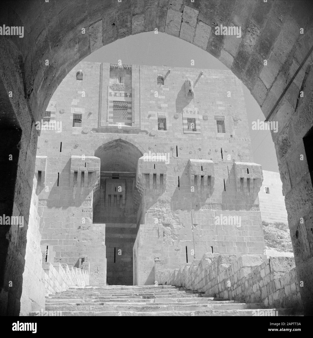 Gate of a fortress Black and White Stock Photos & Images - Alamy