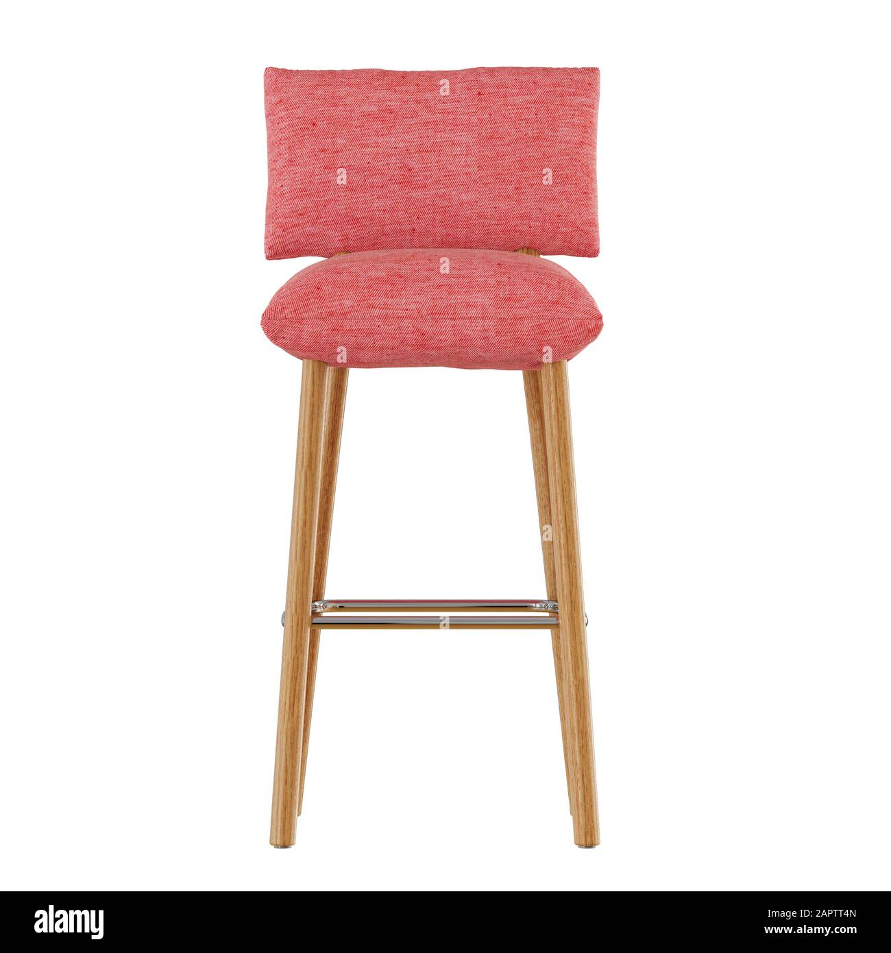 Bar stool on a white background 3d Stock Photo - Alamy