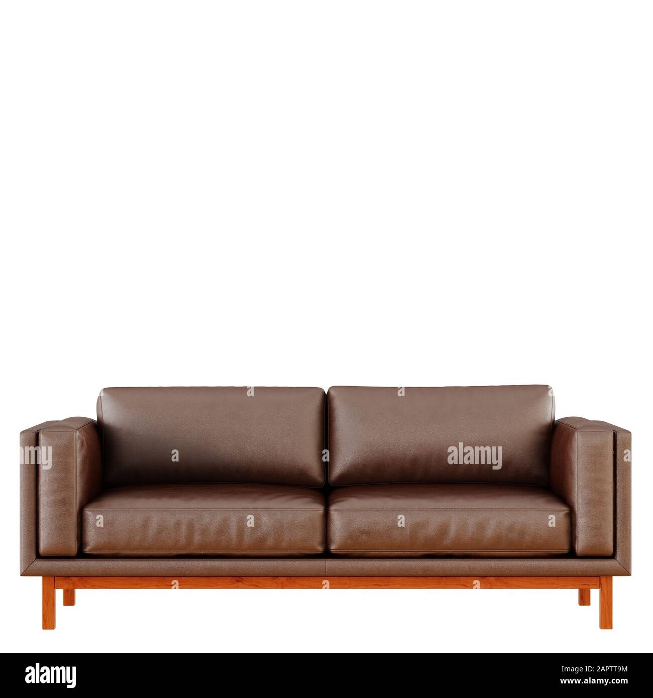 Top view brown leather sofa hi-res stock photography and images - Alamy