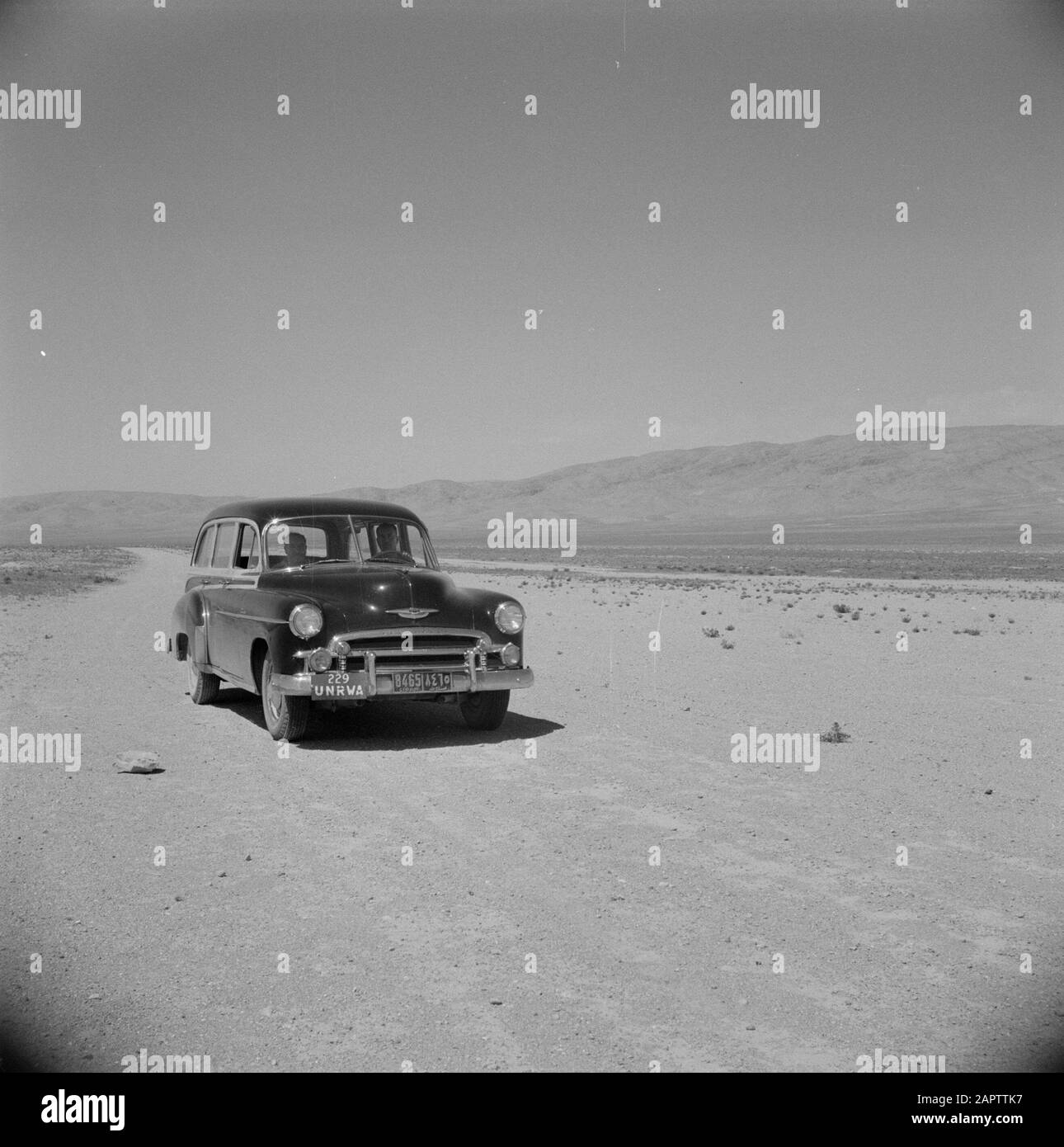 Middle East 1950-1955: Syria in the desert on the road from Malula to ...