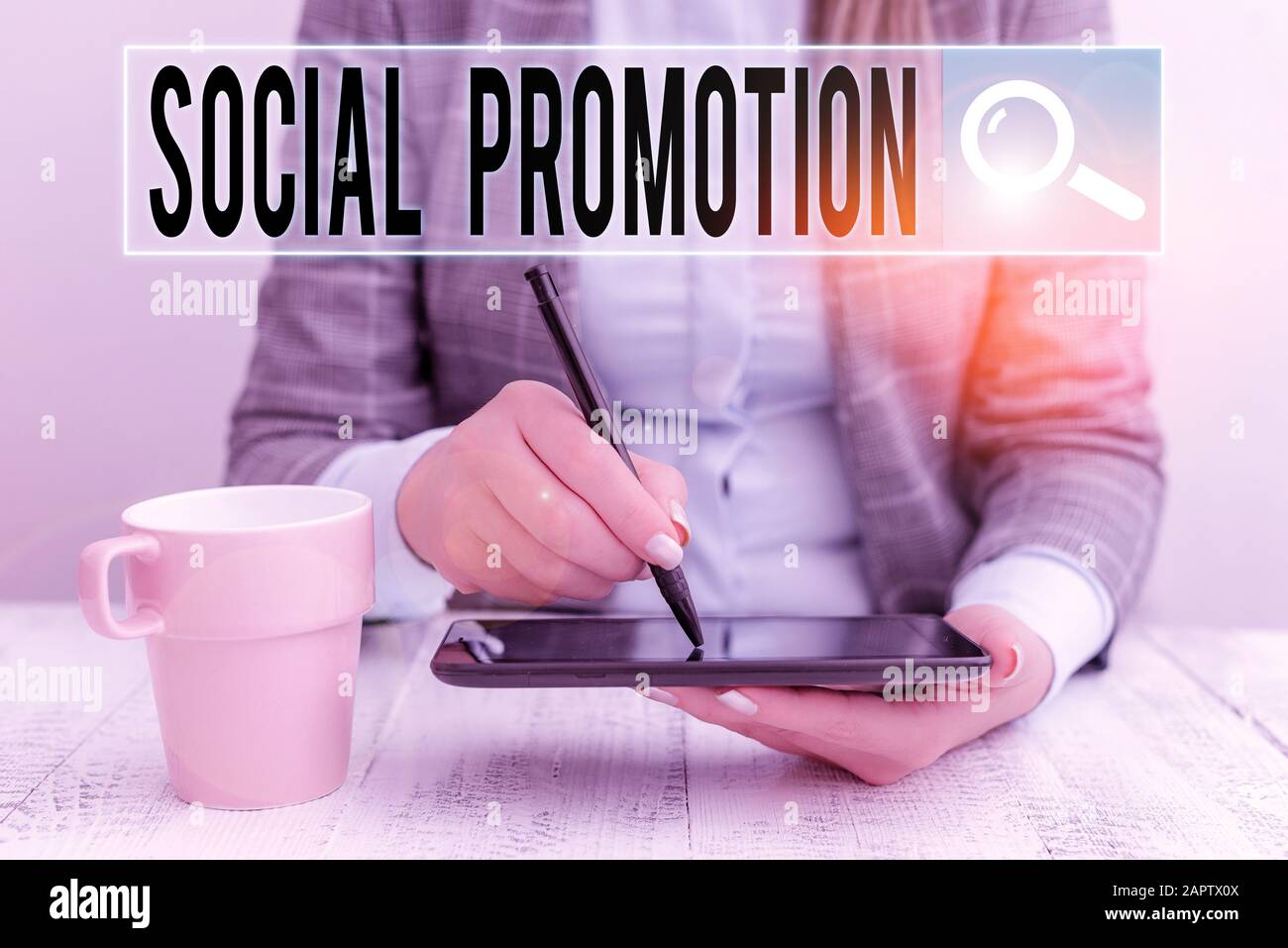 Conceptual hand writing showing Social Promotion. Concept meaning ...