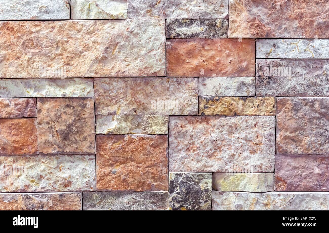 Quartz stone texture for room decor. Blocks from of natural stone ...