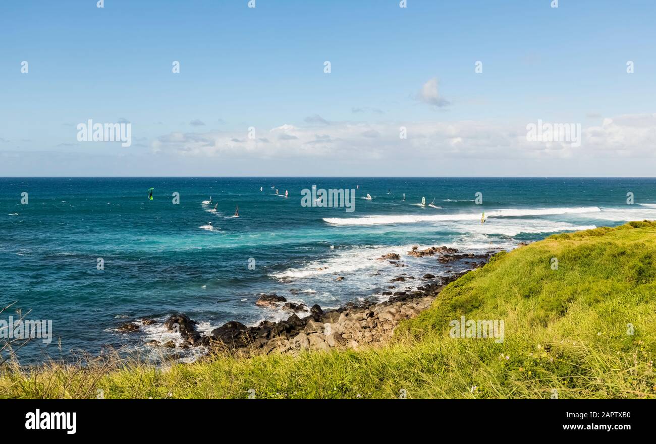 Pacific island surf waves hi-res stock photography and images - Alamy