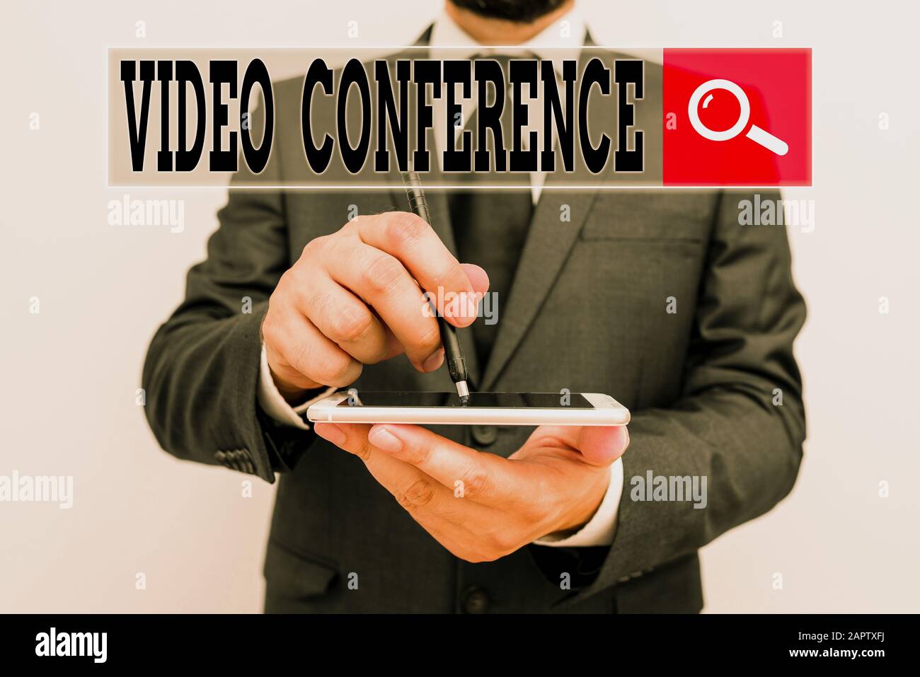 Handwriting text writing Video Conference. Conceptual photo showing in ...
