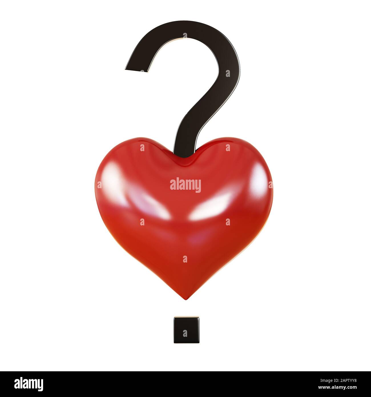 Valentine question mark Cut Out Stock Images & Pictures - Alamy