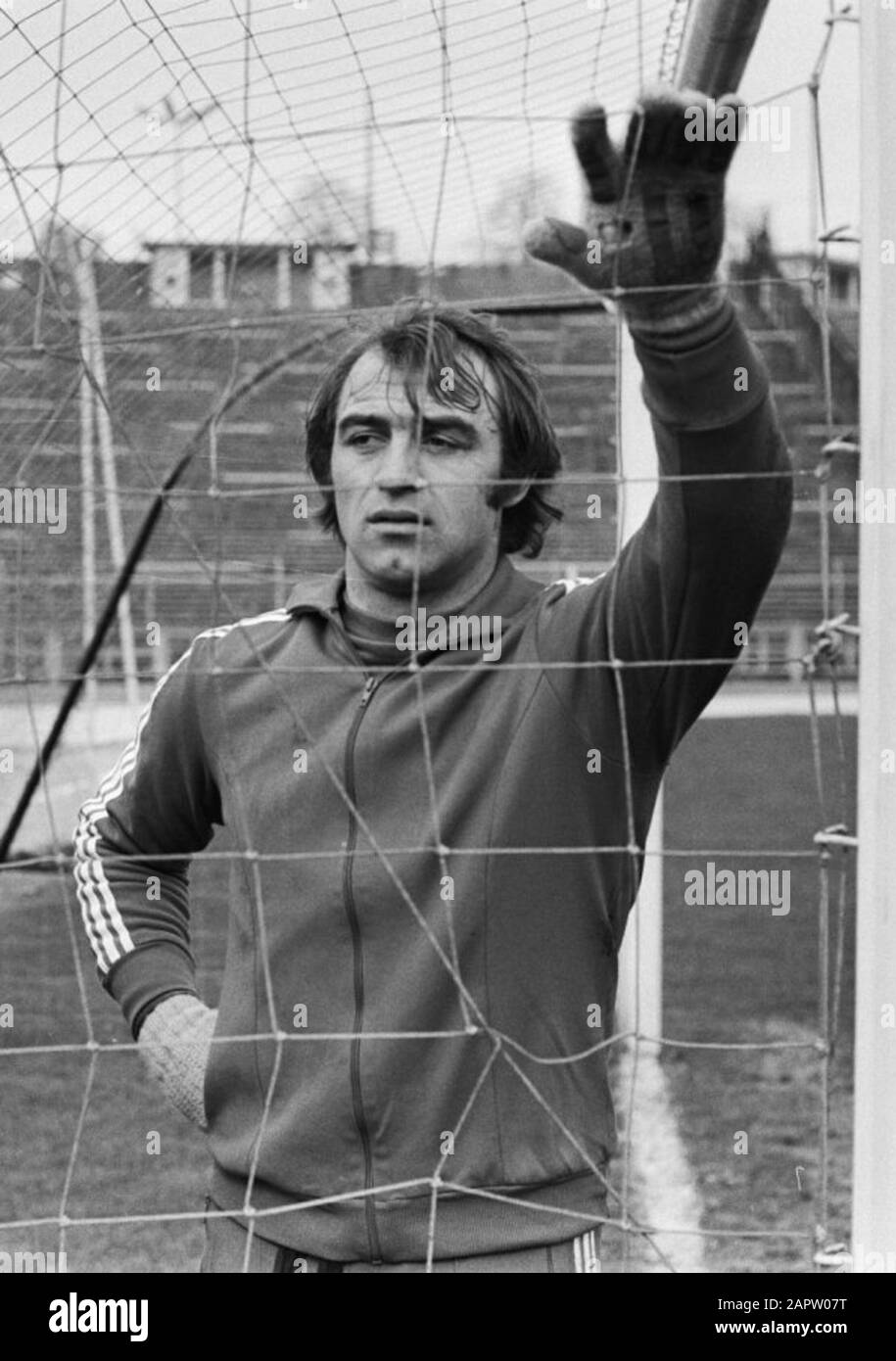 Christian Piot during a training of the Belgian national football team ...