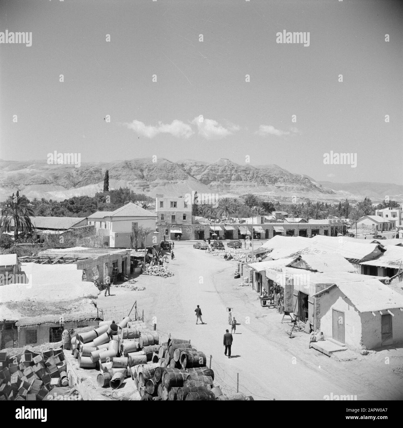 Middle East 1950-1955: Jordan Jericho in the plain of the Dead Sea ...
