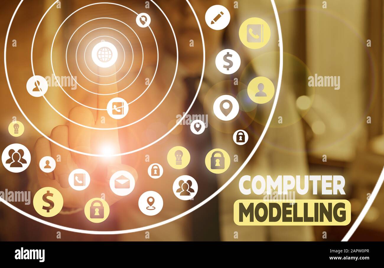 Conceptual hand writing showing Computer Modelling. Concept meaning ...