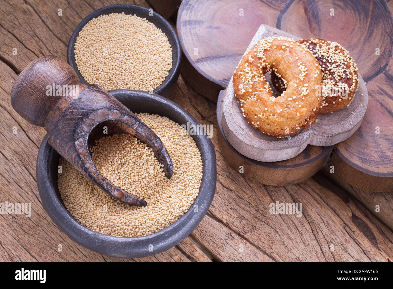 grains and amaranth energetic bar on the table - Amaranthus Stock Photo ...