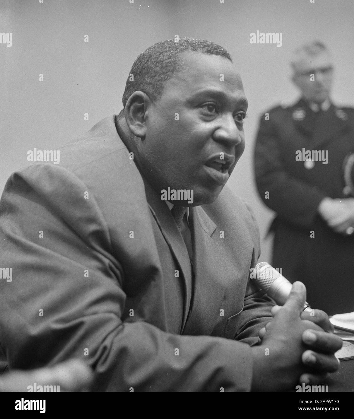 Prime Minister Pengel of Suriname arrived in the Netherlands Stock ...