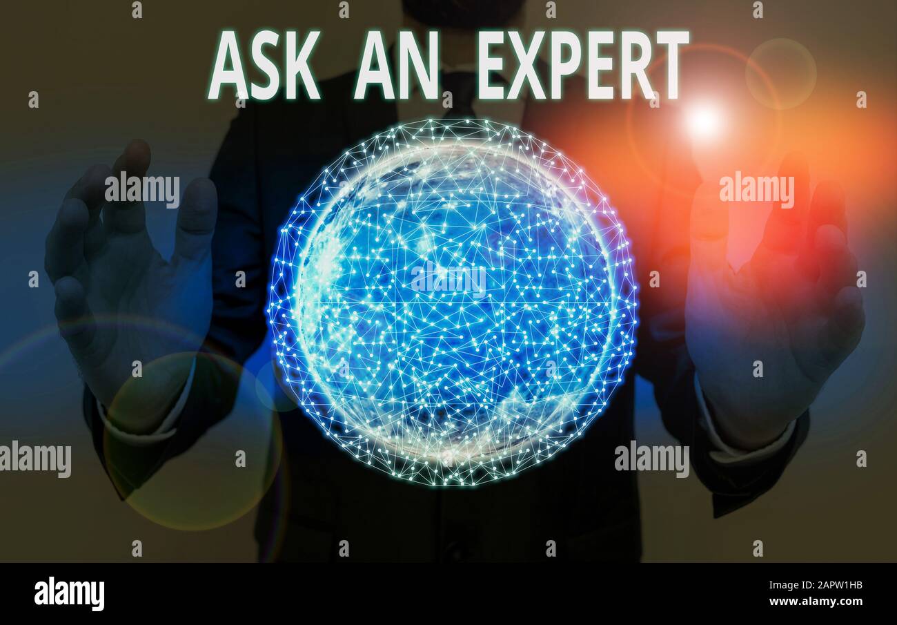Word writing text Ask An Expert. Business photo showcasing confirmation ...
